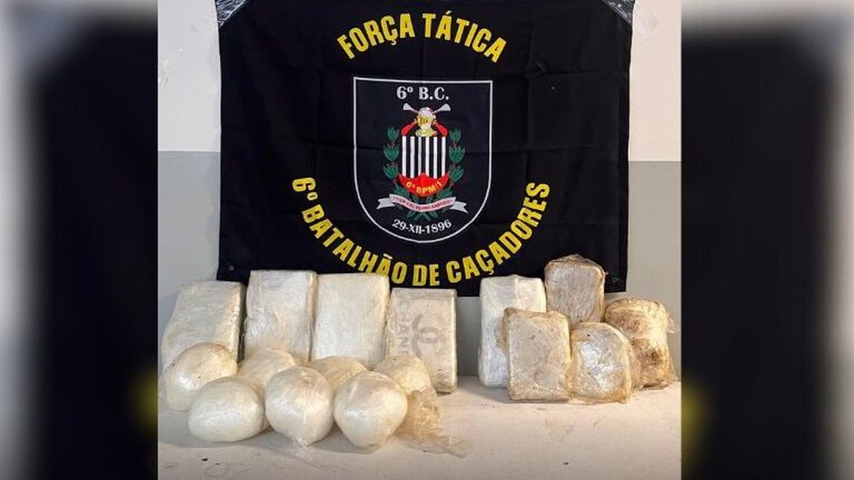 PM encontra tonel enterrado com 16 kg de drogas em área de mata no Saboó