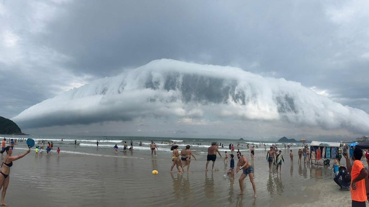 Fenômeno no céu surpreende banhistas em praias de Bertioga; saiba o que ...