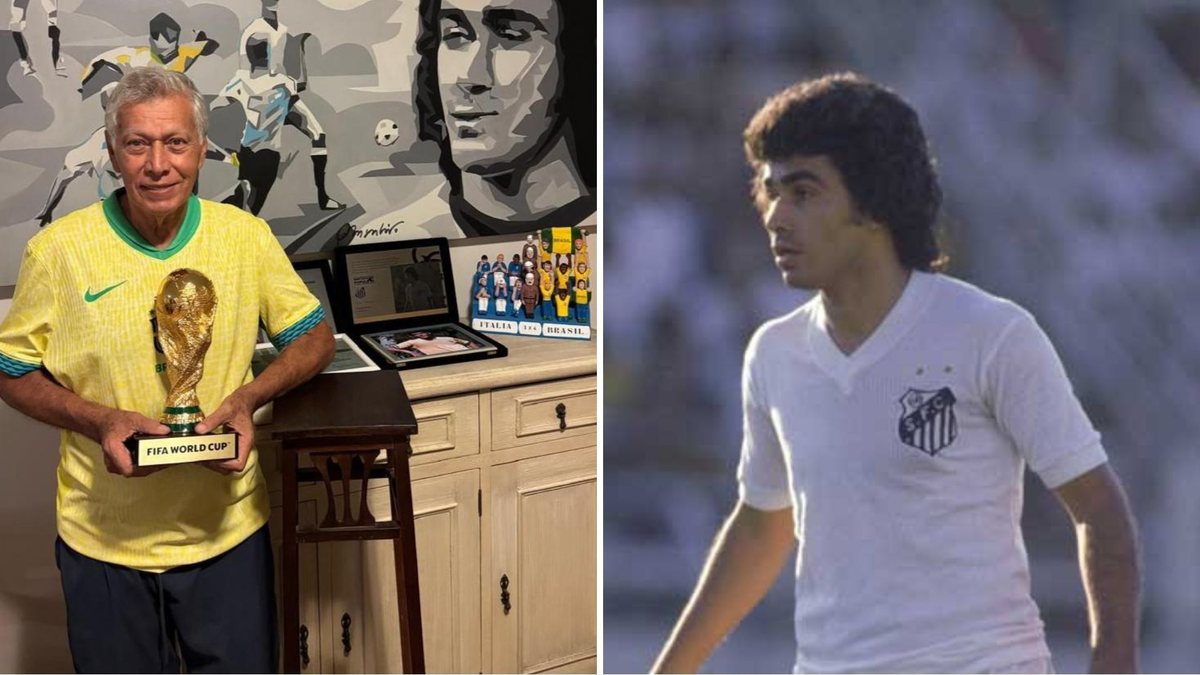 Escola de Santos recebe ex-jogador Clodoaldo em dia de jogo do Brasil