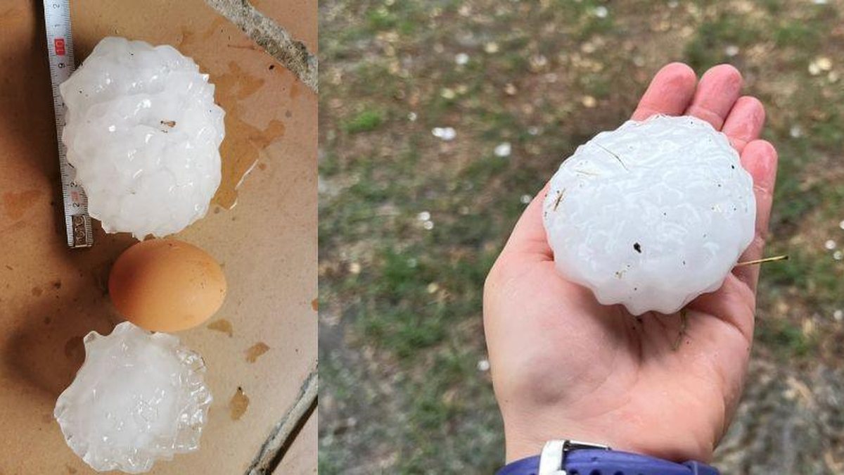 Vídeos mostram como foi a tempestade de granizos gigantes na Espanha